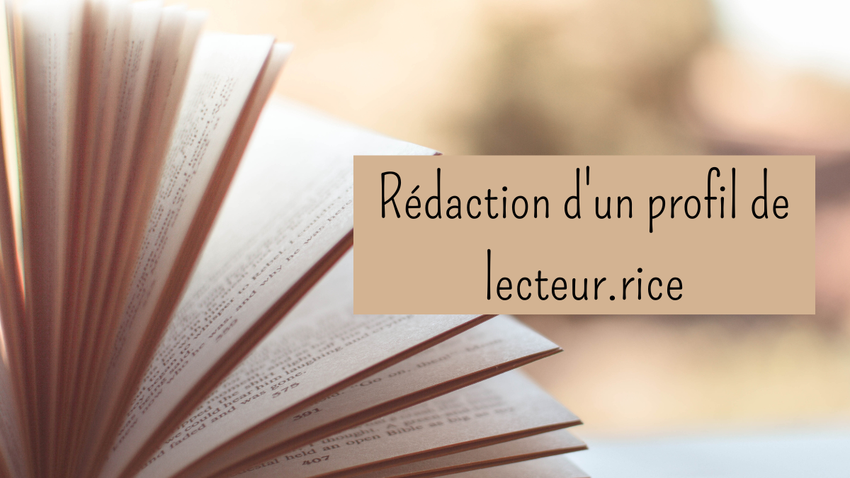 Profil de lecteur.rice | La Bibliomaniaque
