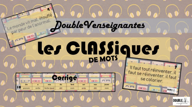 Des jeux pour réviser les classes de mots | La Bibliomaniaque