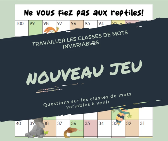 Des jeux pour réviser les classes de mots | La Bibliomaniaque